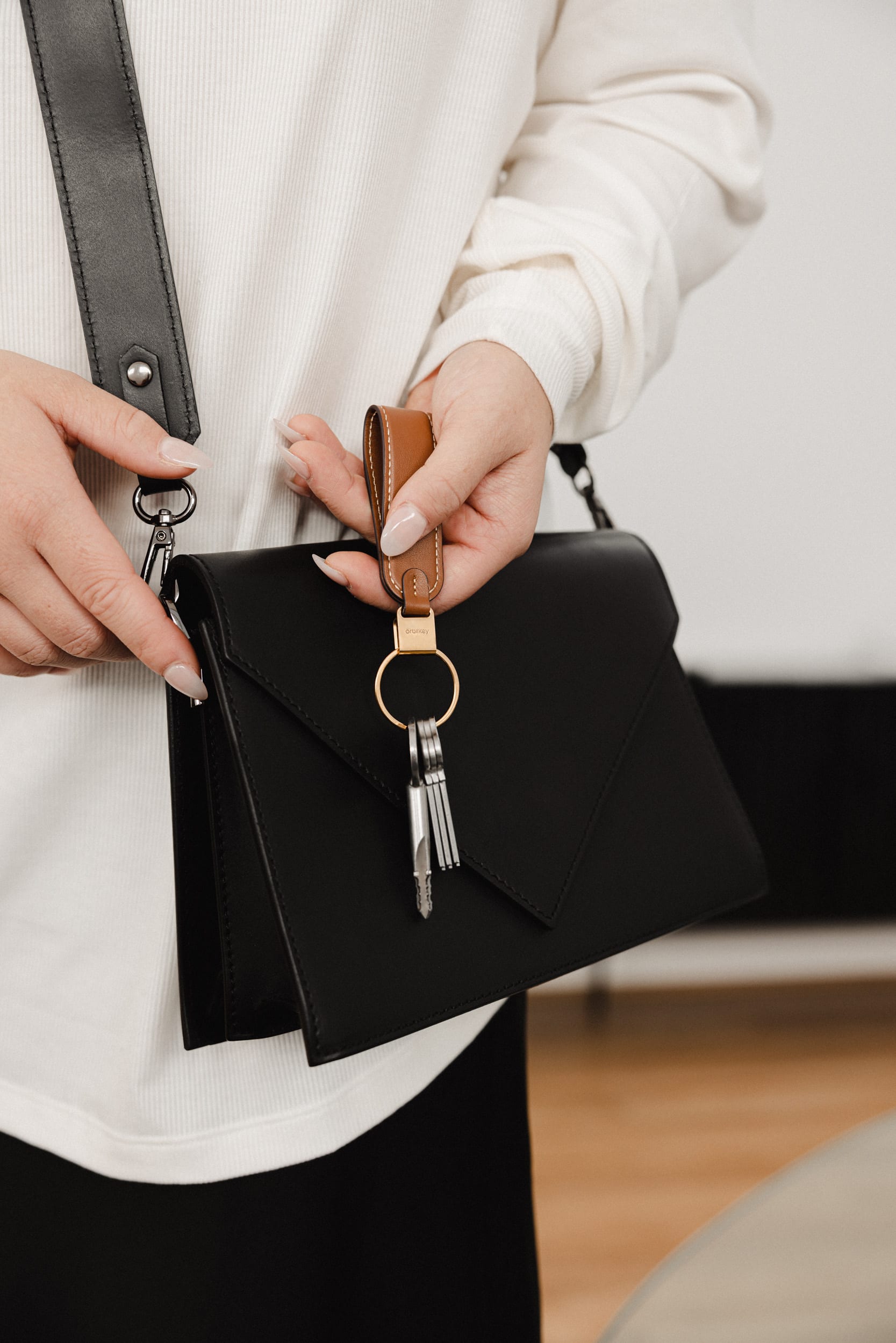 ORBITKEY raktų pakabukas Loop Keychain - Italian Bags